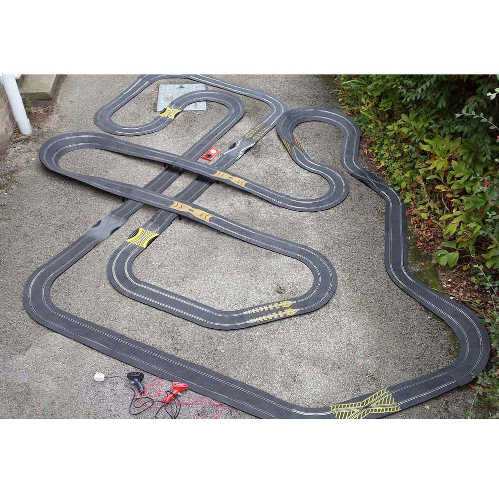Scalextric Classic 1:32 Job Lot Bundle Set *HUGE TRACK LAYOUT + LAP CO ...