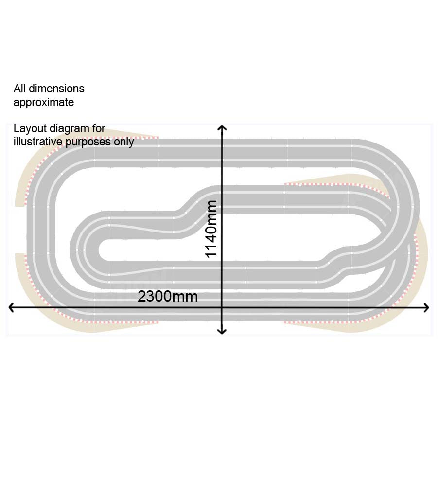 Scalextric Sport 1:32 Track Set - Compact Layout DIGITAL #AS11 – Action ...