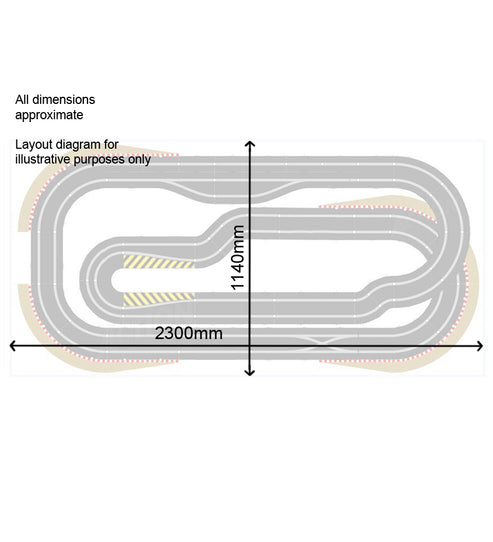 Scalextric Sport 1:32 Track Set - Compact Layout DIGITAL AS11 – Action ...
