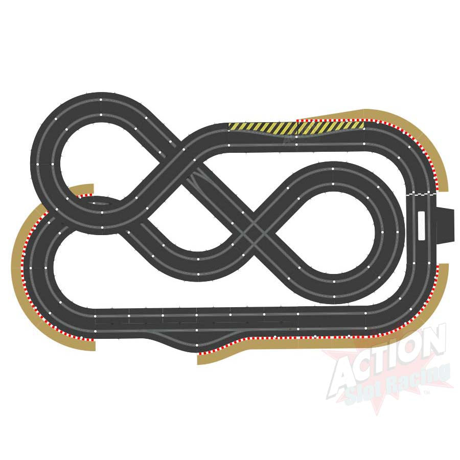 Scalextric Sport 1:32 Track Set Layout With Pit Lane ARC Pro AS10 ...