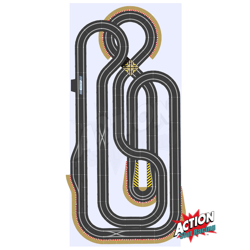 Scalextric Sport 1:32 Track Set - Huge Layout ARC Pro AS12 – Action ...