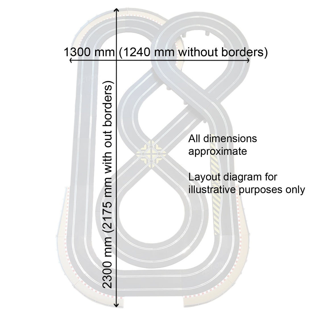 Scalextric 1:32 Figure-Of-Eight Layout Set ARC Pro With Porsche Cars ...